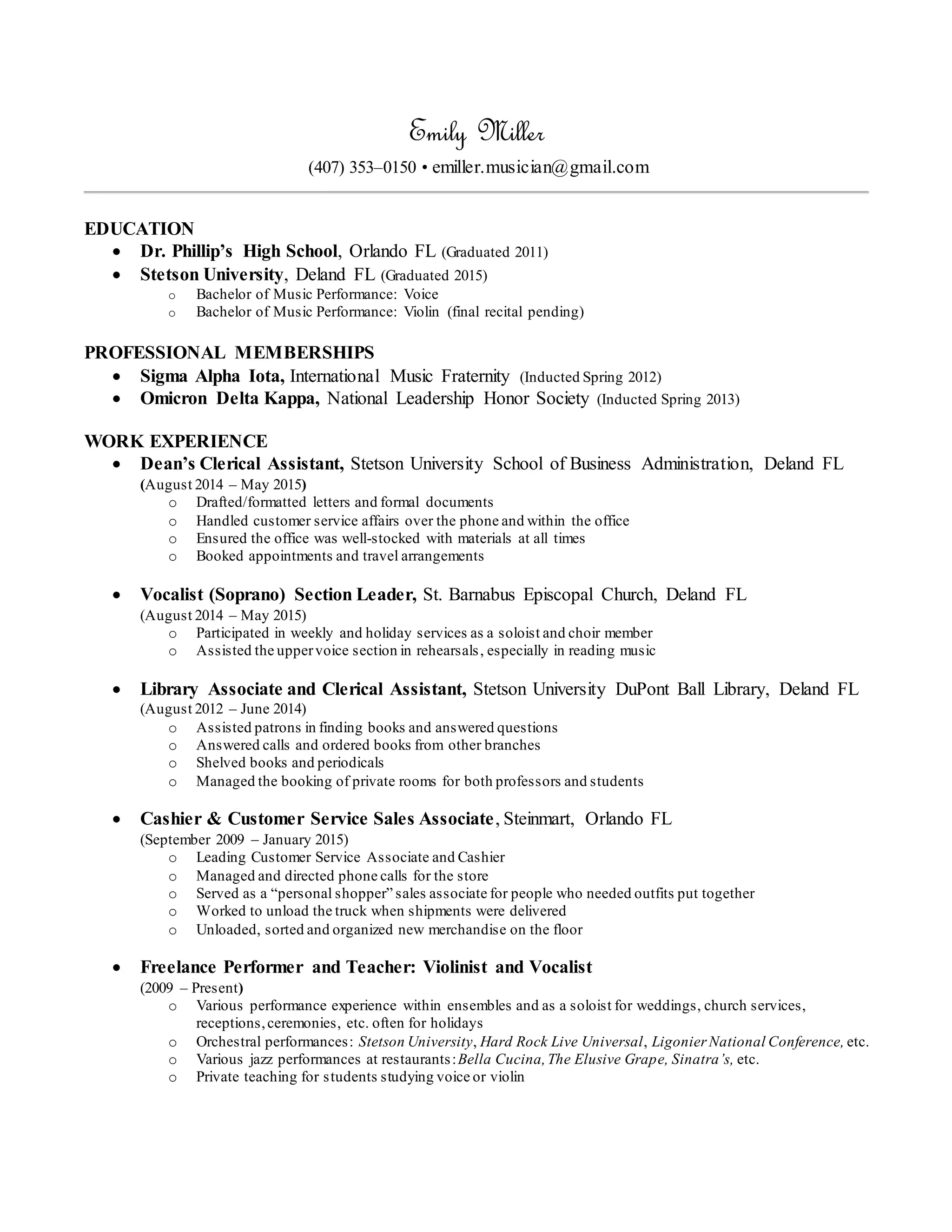 Emily's Resume | DOCX