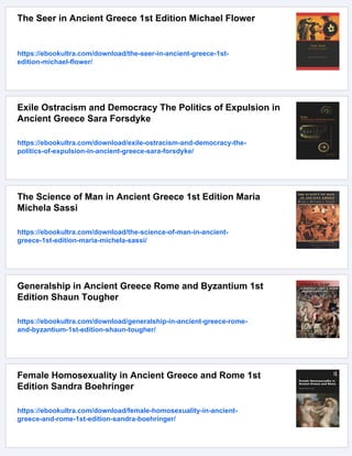 The Discovery of Freedom in Ancient Greece Second Revised and Updated ...