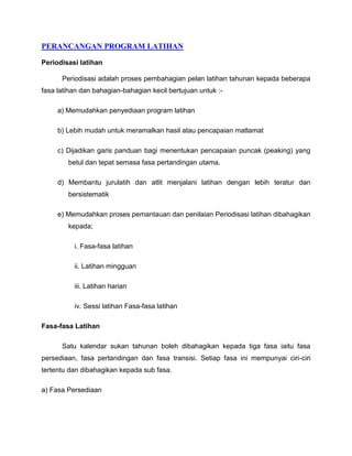 90138216 perancangan-program-latihan | PDF