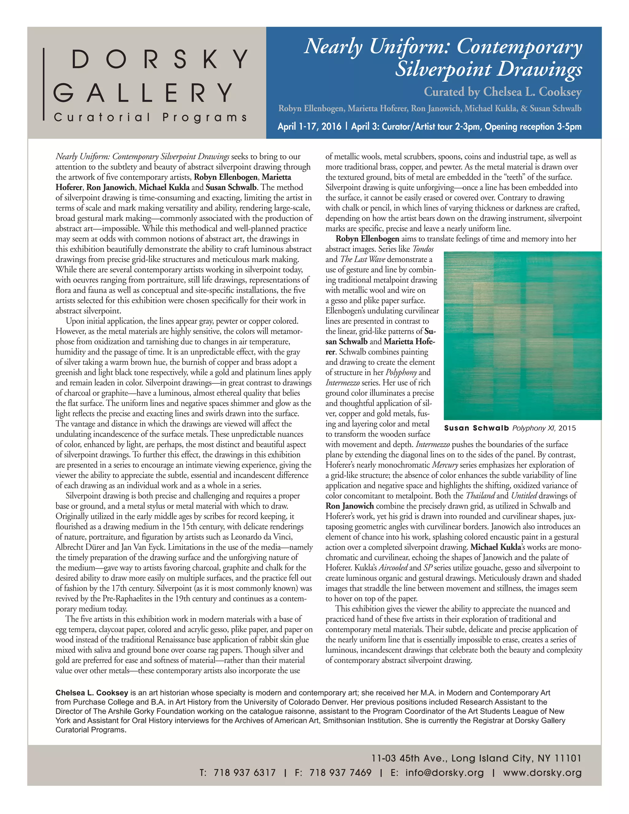 Nearly Uniform: Contemporary Silverpoint Drawings | PDF