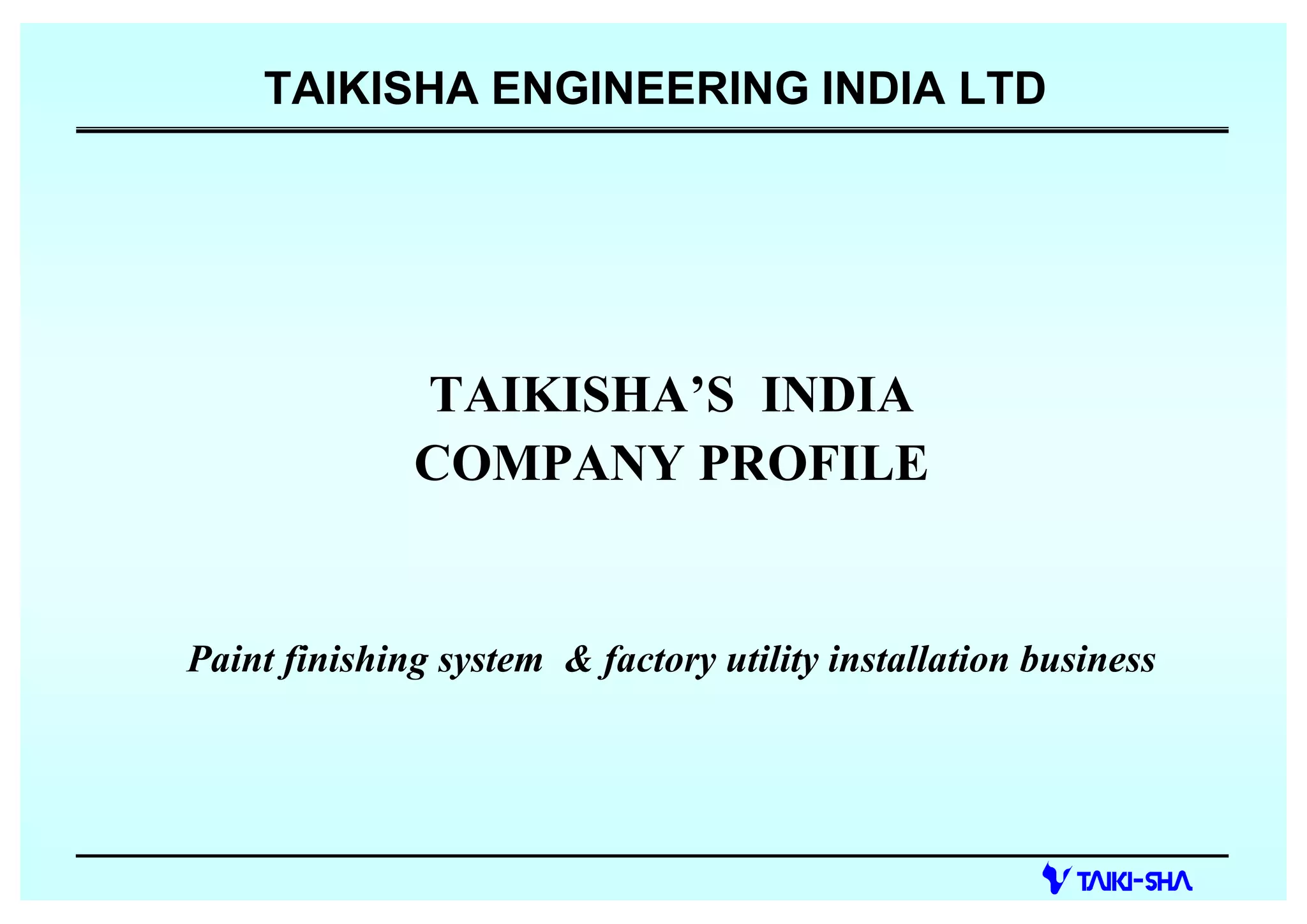 Automotive Painting Plant by Taikisha Engineering India Limited Gurgaon ...