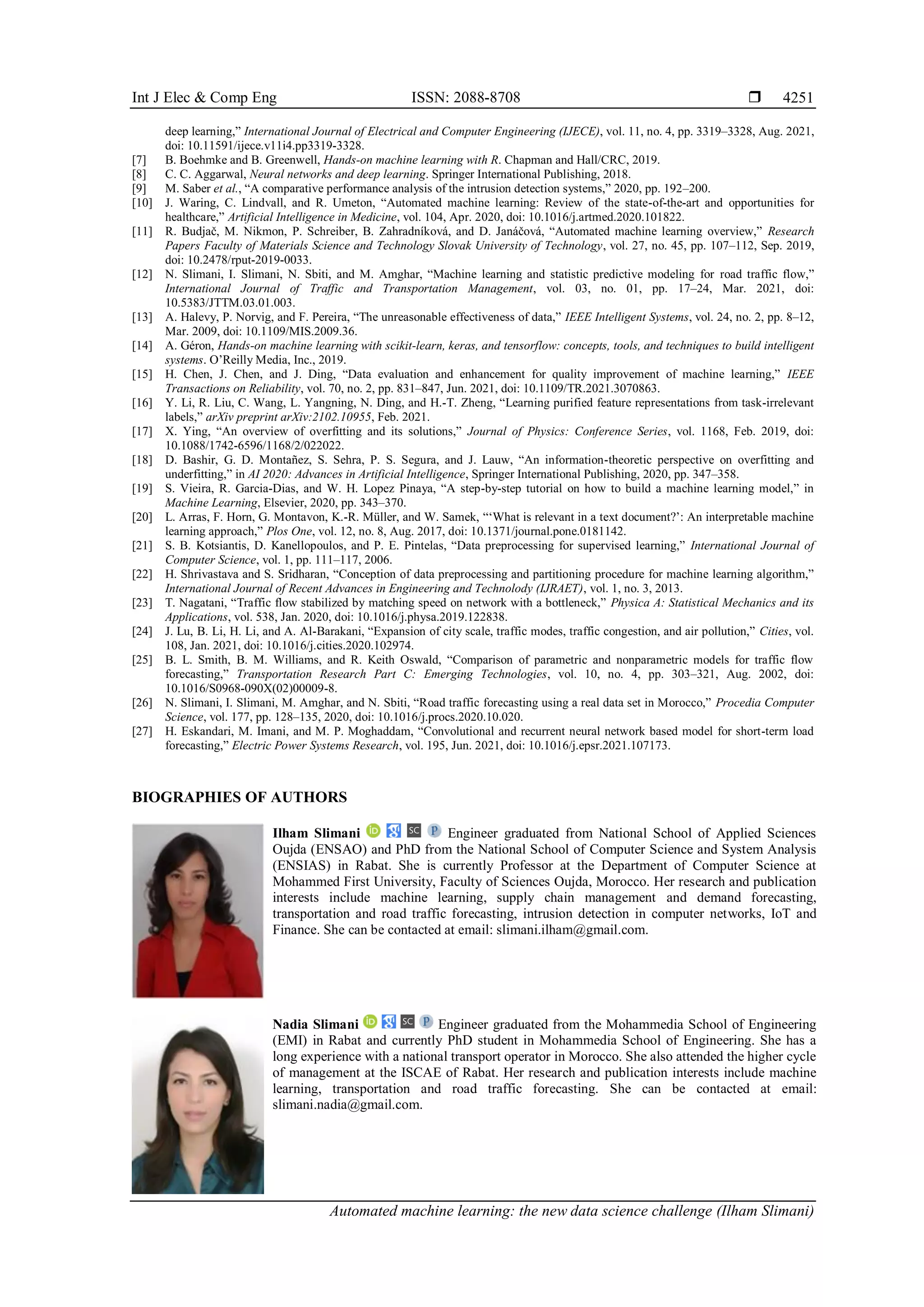 Automated machine learning: the new data science challenge | PDF