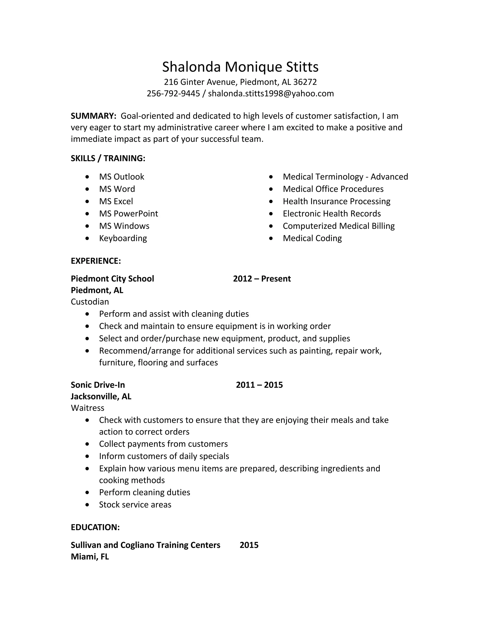 perfect resume | RTF