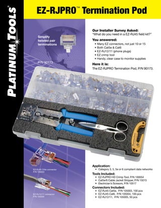 Platinum Tools 90173 Data Sheet | PDF