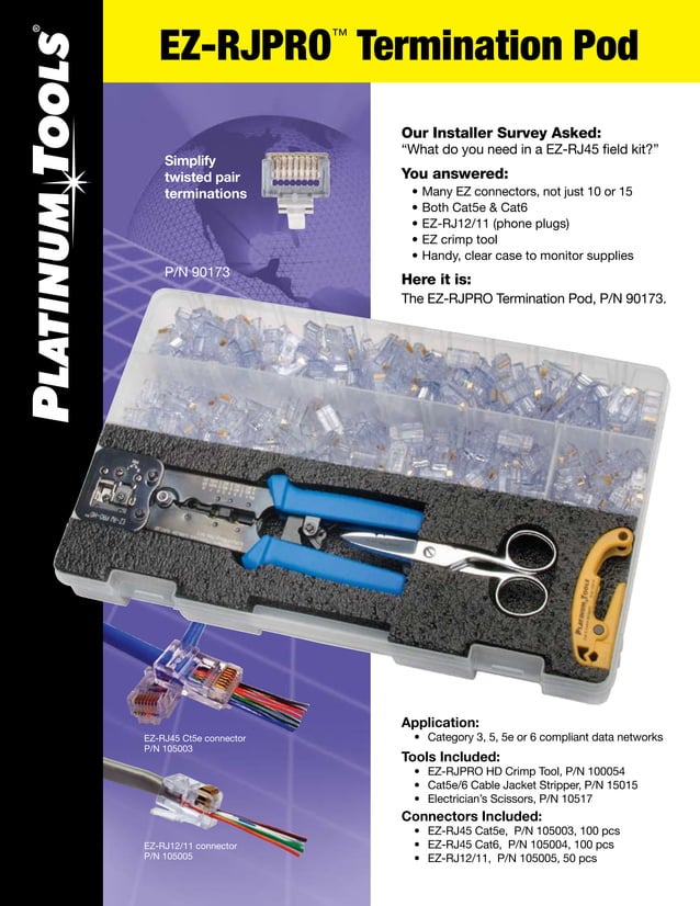 Platinum Tools 90173 Data Sheet | PDF