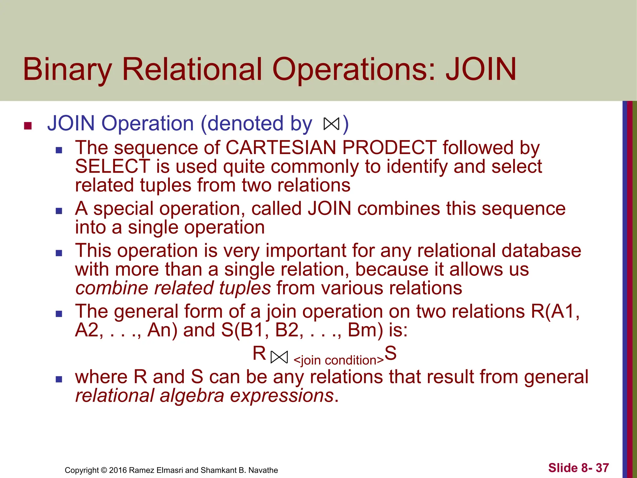 relation algebra unit ii notes and their queries | PPT