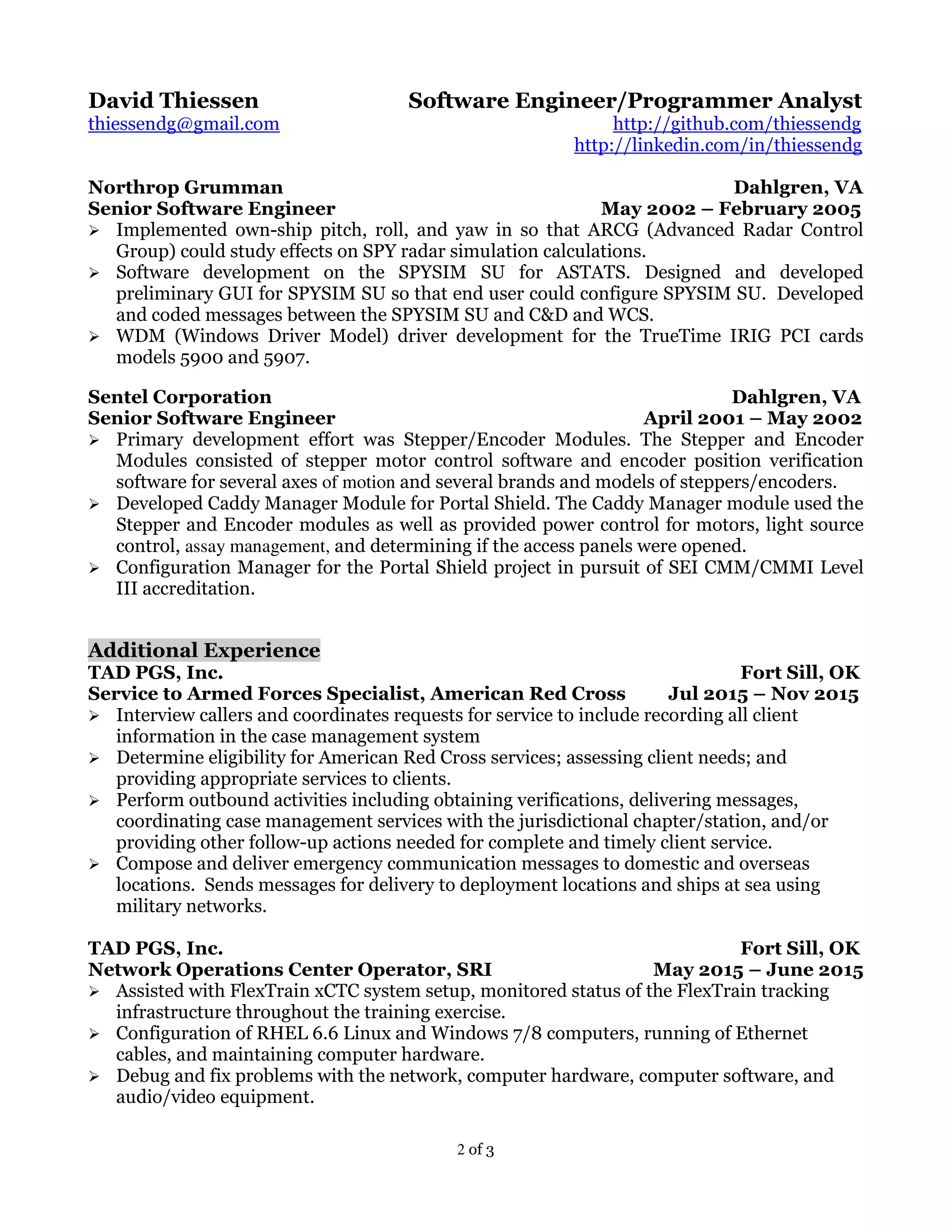 Resume-06-13-2016 | PDF | Operating Systems | Computer Software and Applications