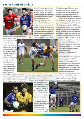 Wicklow GAA Newsletter Edition 1 Issue 1 | PDF