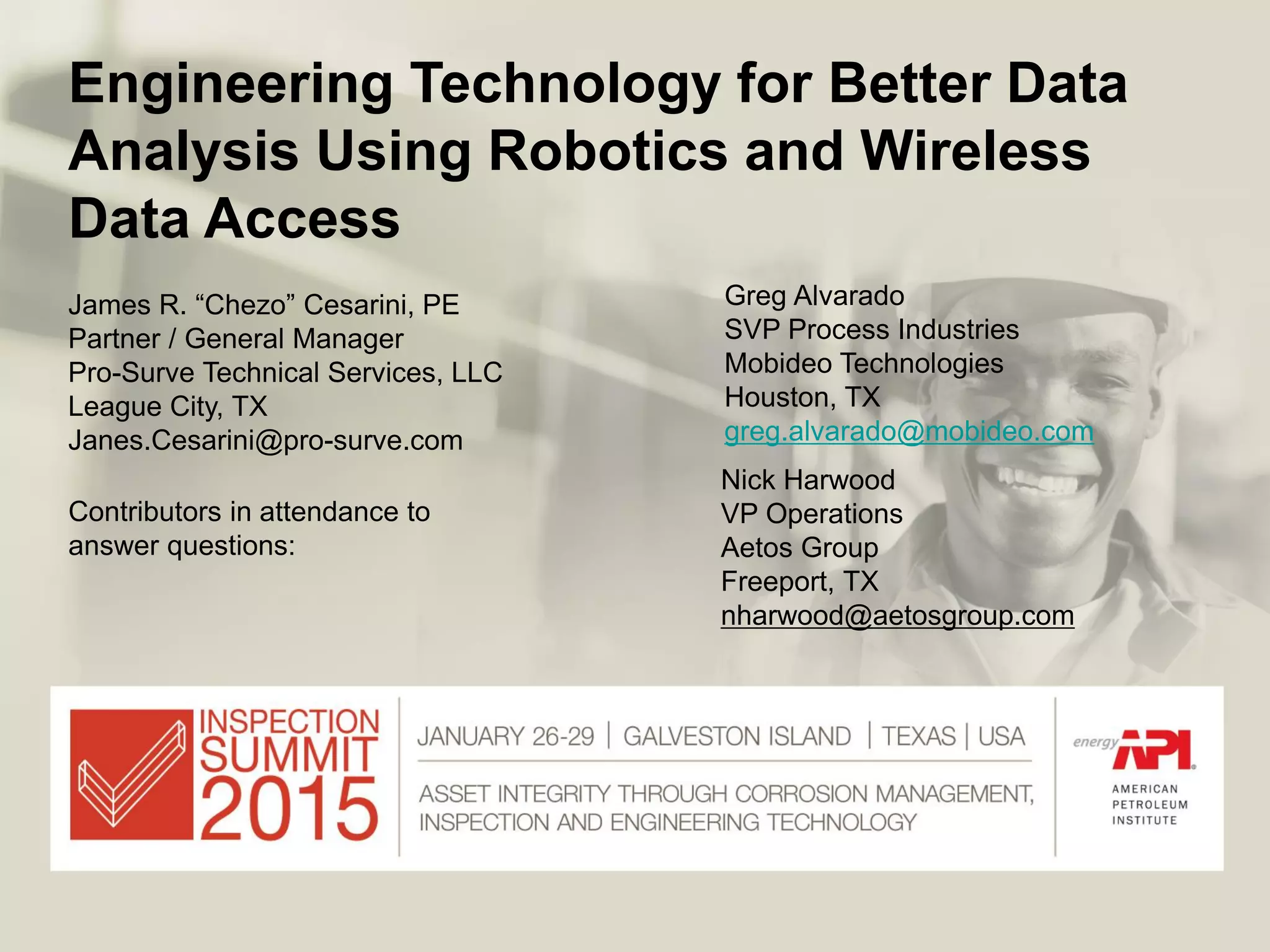 2015 Inspection Summit Presentation 300 | PDF