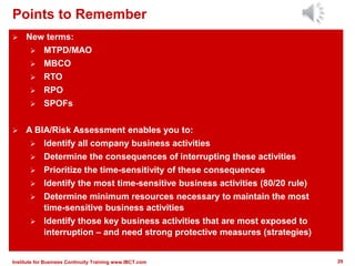 Business Continuity Planning | PPT