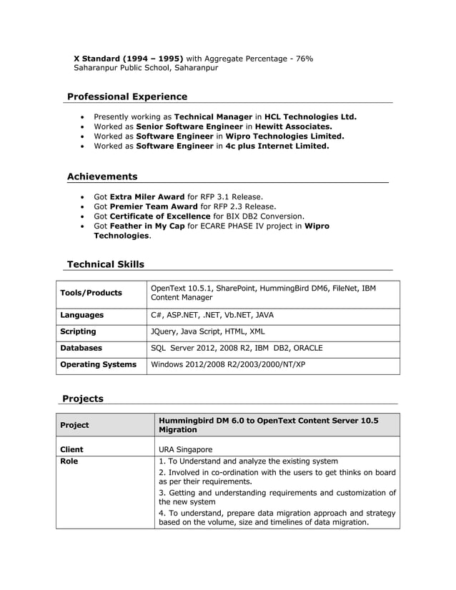 Resume_Tarun | DOC | Databases | Computer Software and Applications