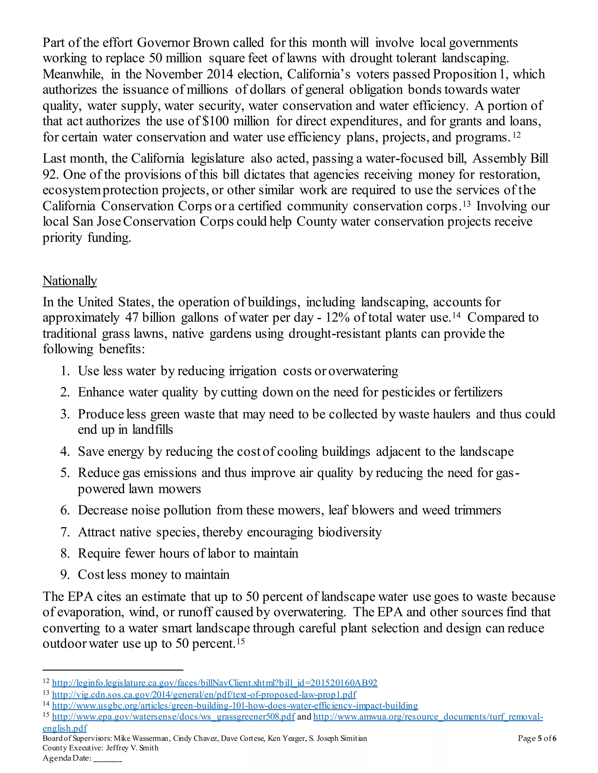 Lawn Conversion Policy | PDF