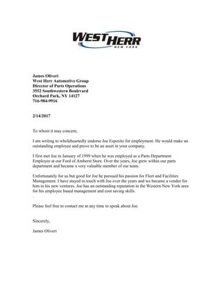 west herr reference letter | PDF