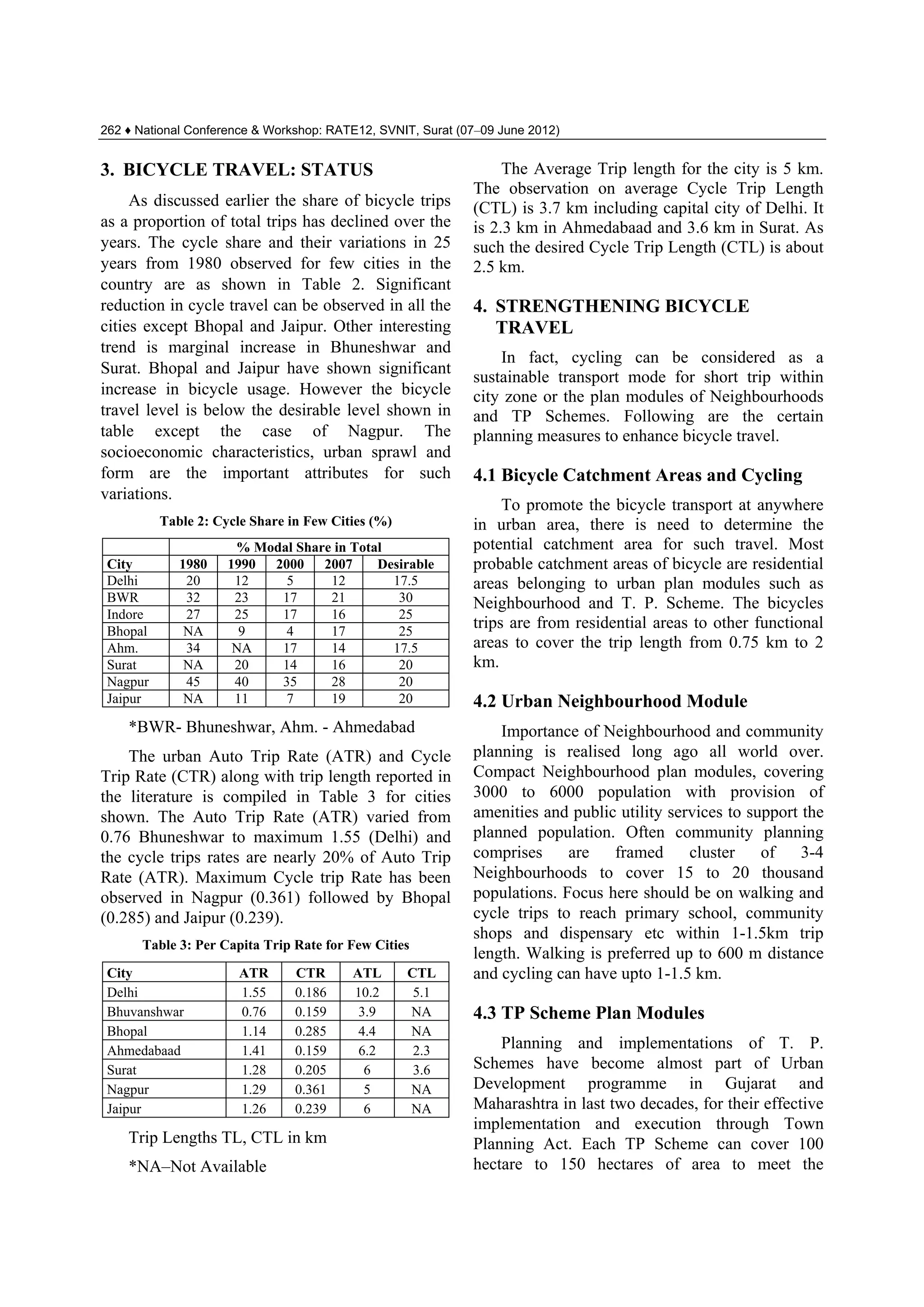 PROMOTING BICYCLE TRANSPORT ON SECONDARY ROADS | PDF