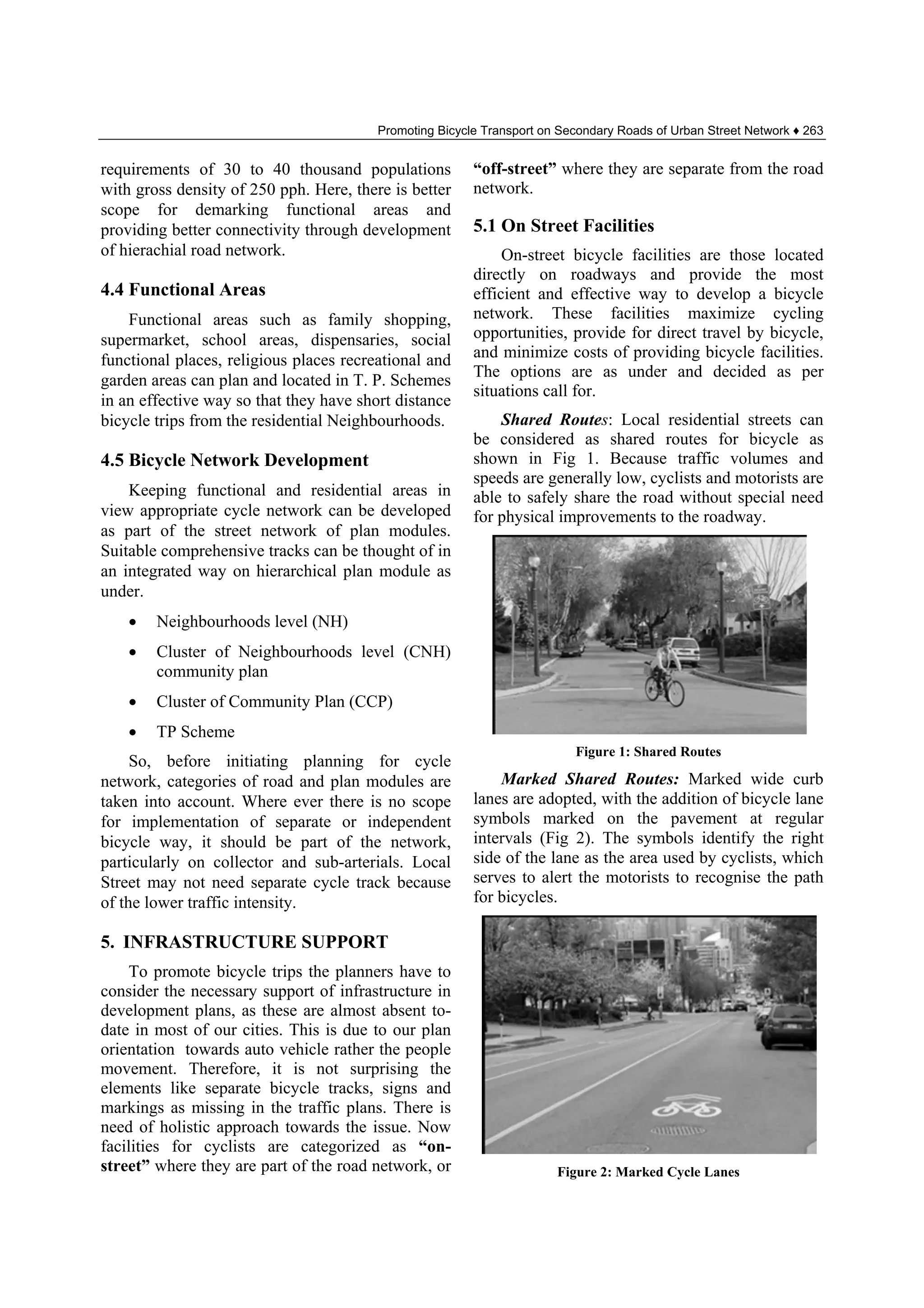 PROMOTING BICYCLE TRANSPORT ON SECONDARY ROADS | PDF