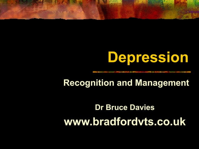 Depression | PPT | Mental Health | Diseases and Conditions
