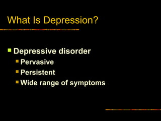 Depression | PPT | Mental Health | Diseases and Conditions