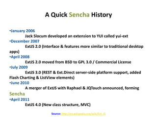 Sencha Tech Session | PPT