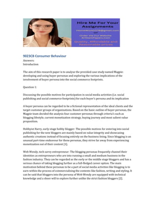 9023CB Consumer Behaviour.docx