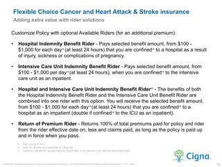 Insurance for Cancer, Heart Attack and Stroke | PDF