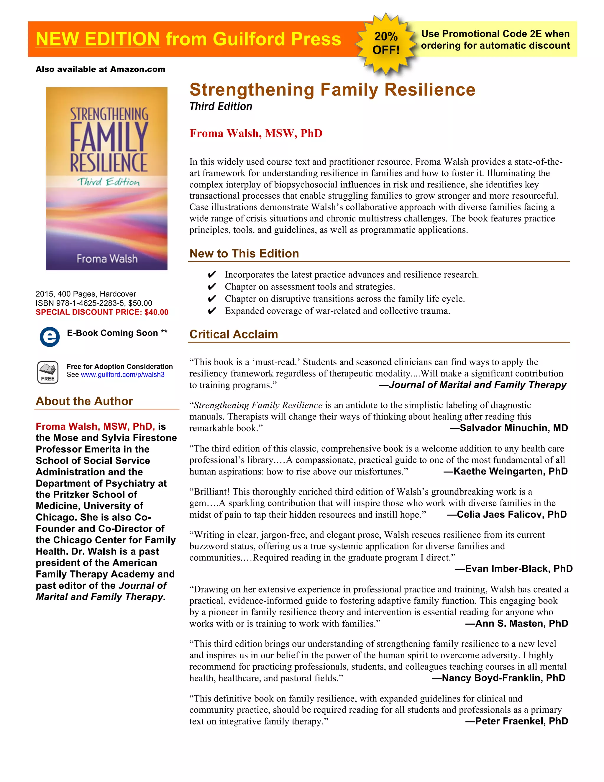 Walsh StrengtheningFamilyResilience 3rd ed. | PDF
