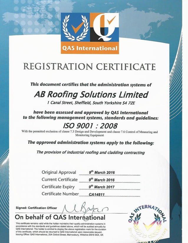ISO9001 Certificate | PDF