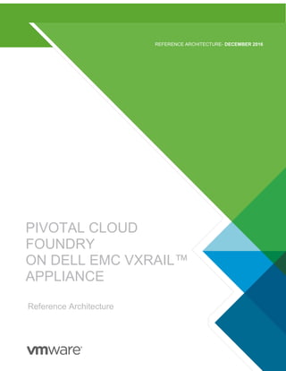 PCF-VxRail-ReferenceArchiteture | PDF