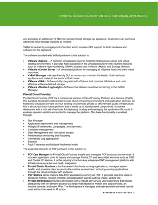 PCF-VxRail-ReferenceArchiteture | PDF | Cloud Computing | Internet