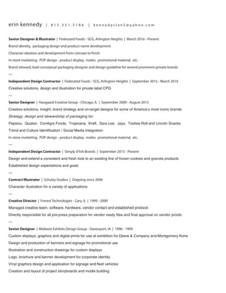 Kennedy_Resume&Portfolio_2016 | PDF