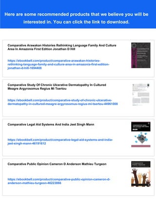 Comparative Arawakan Histories Rethinking Language Family And Culture ...