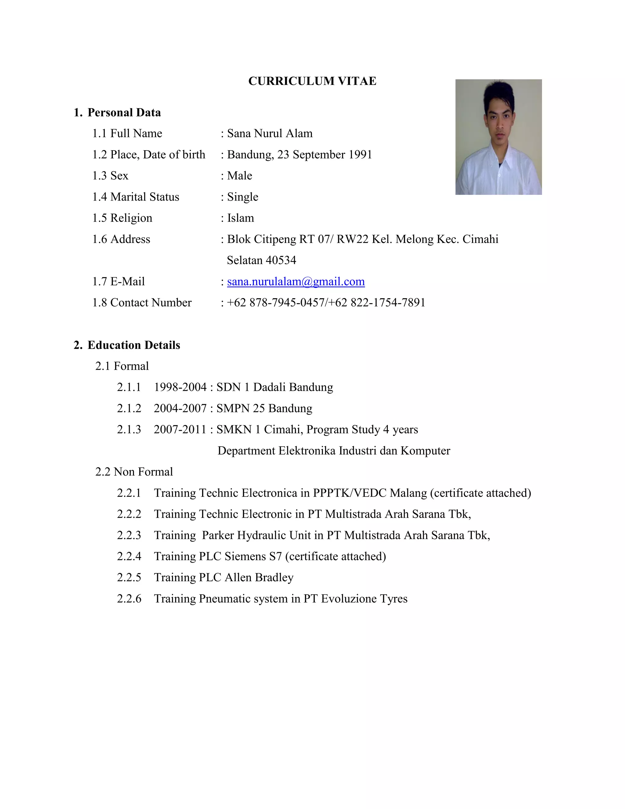 Curriculum Vitae Engineer | PDF