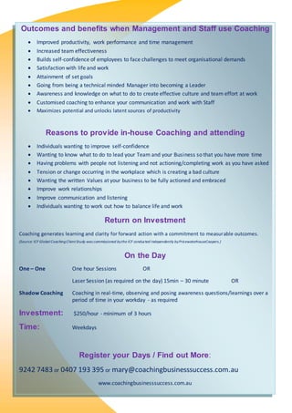 Coaching in-house at the Workplace (2) | PDF