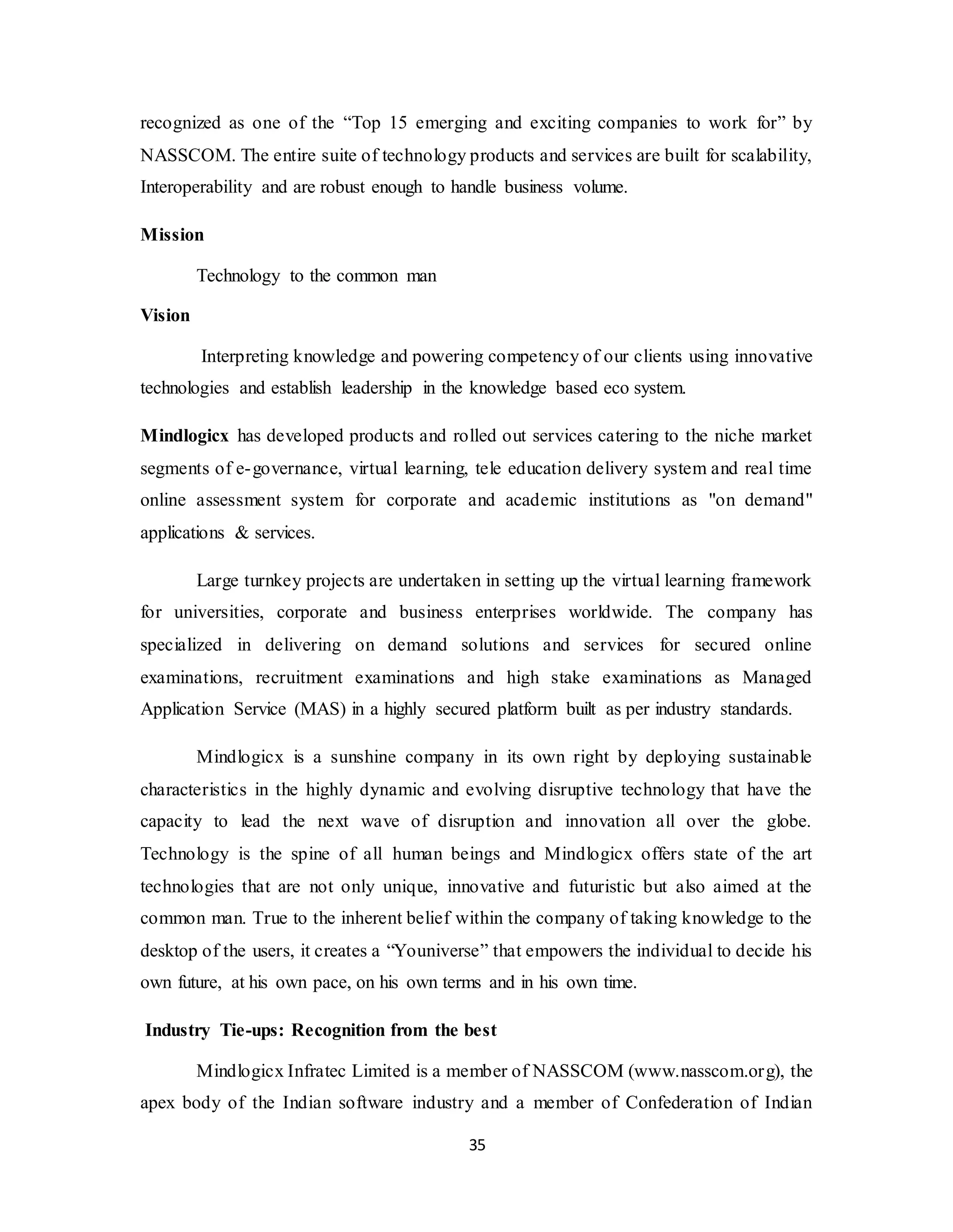 MBA Final Year Project | DOCX