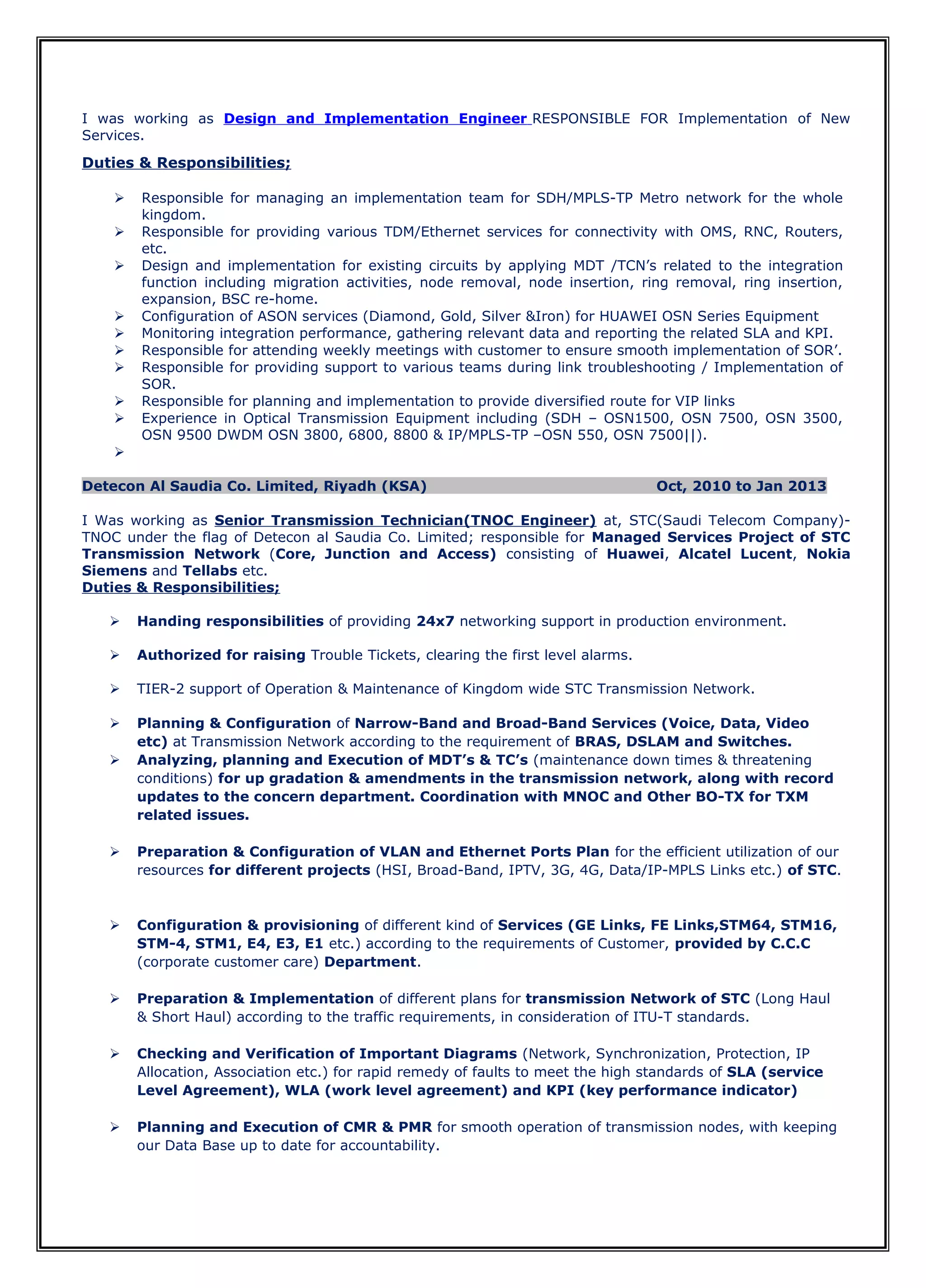 Muhammad_Bilal_cv | DOC | Computer Networking | Computing