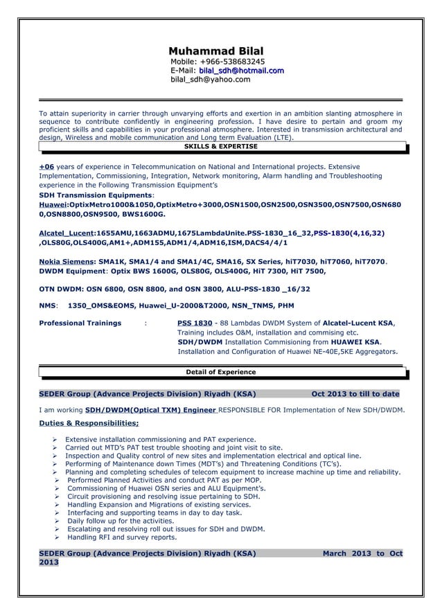 Muhammad_Bilal_cv | DOC | Computer Networking | Computing