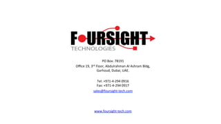 Foursight Company Profile (2) | PPT