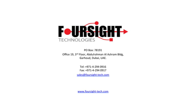 Foursight Company Profile (2) | PPT