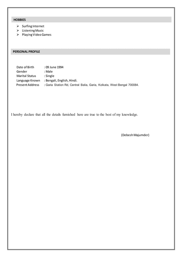 CV-Debesh | DOCX | Technology & Computing