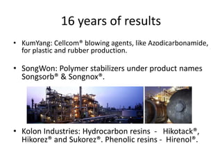 16 years of chemical distribution | PPT