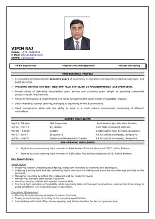 VIPIN C.V. | PDF