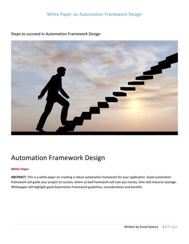 Automation Framework Design | PDF