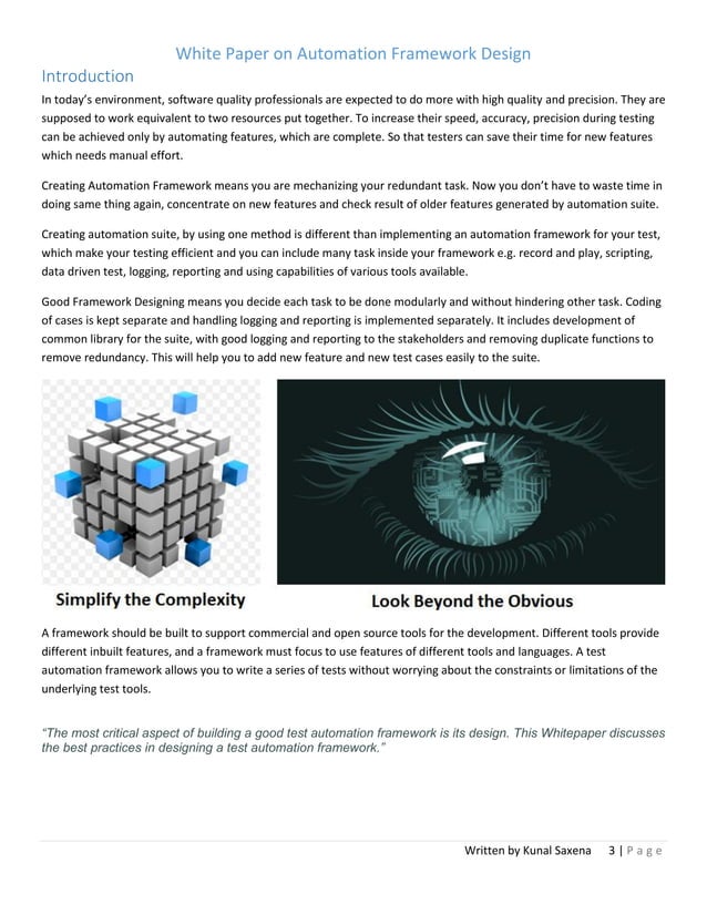 Automation Framework Design | PDF