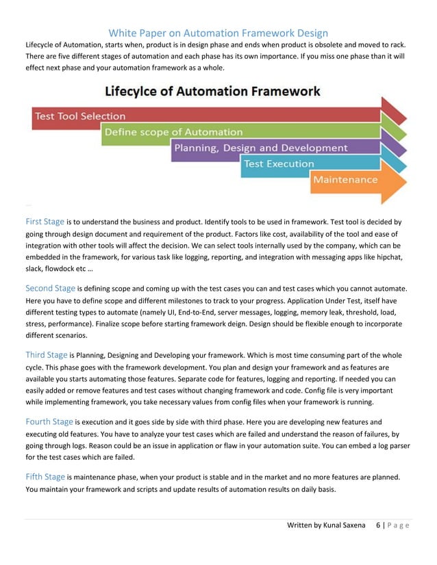 Automation Framework Design | PDF