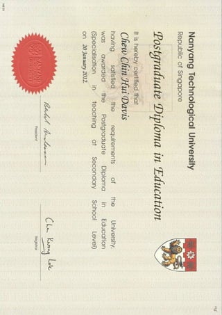 PGDE NIE Cert | PDF