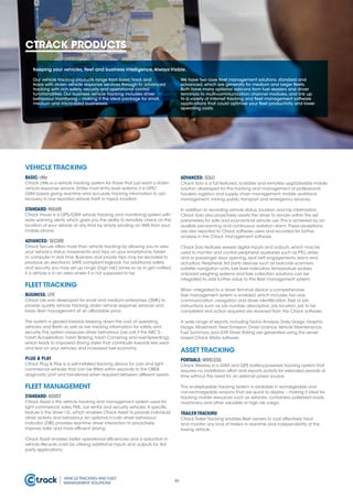 Ctrack Products Brochure | PDF