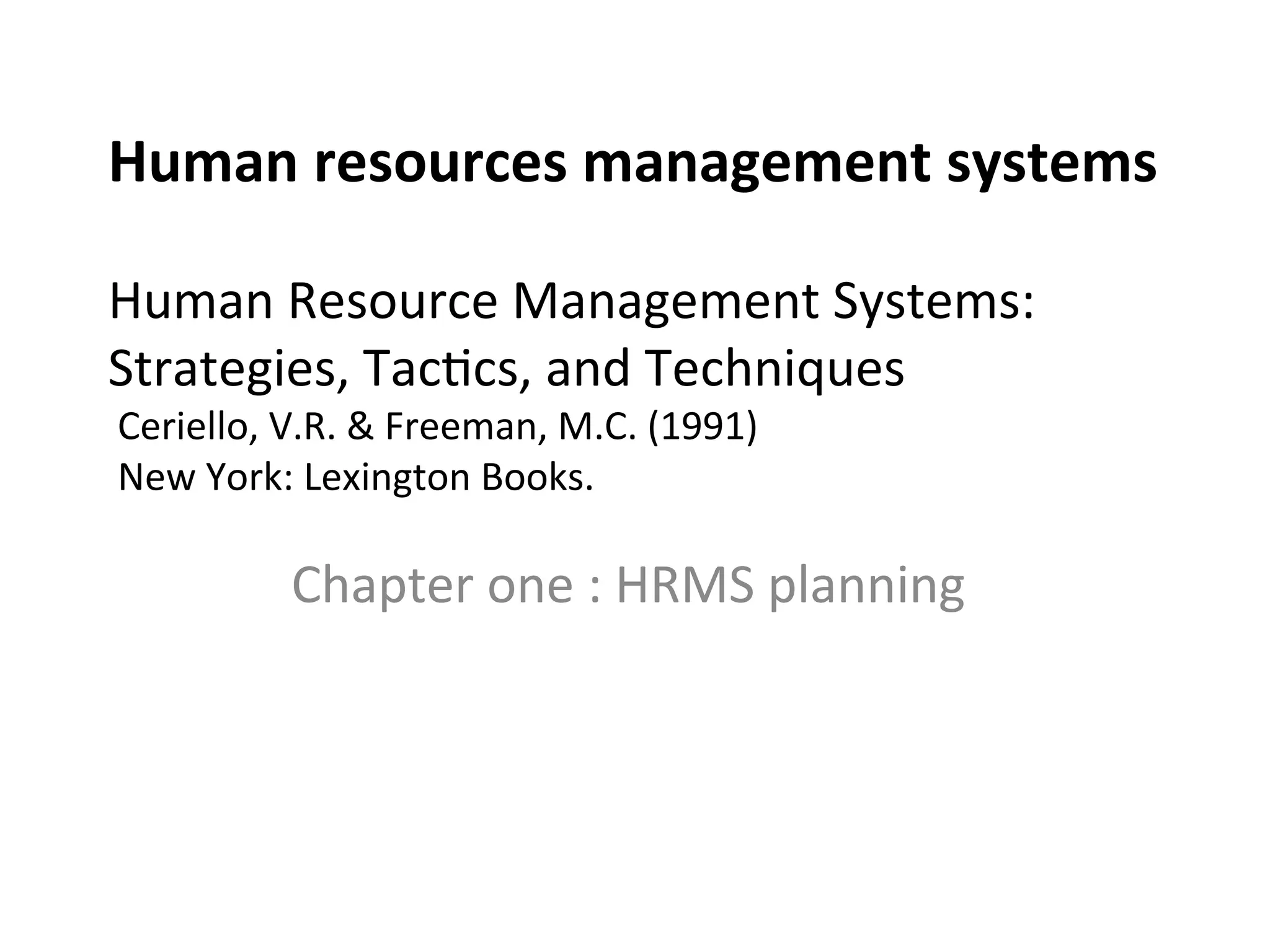 Human resource Information system chapter 1.ppt