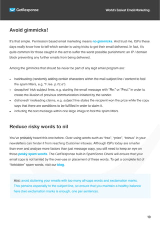 Maximise Email Deliverability | PDF