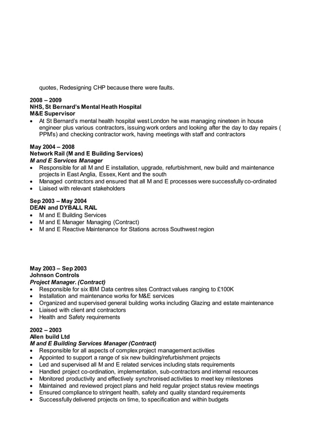 Trevor Reece - CV 30.1.15