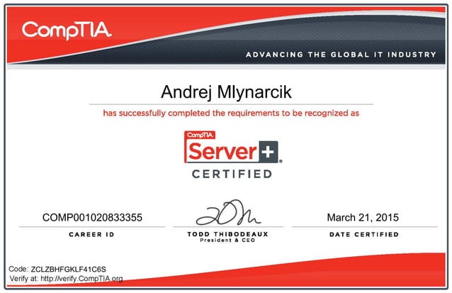 CompTIA Server+ certificate | PDF