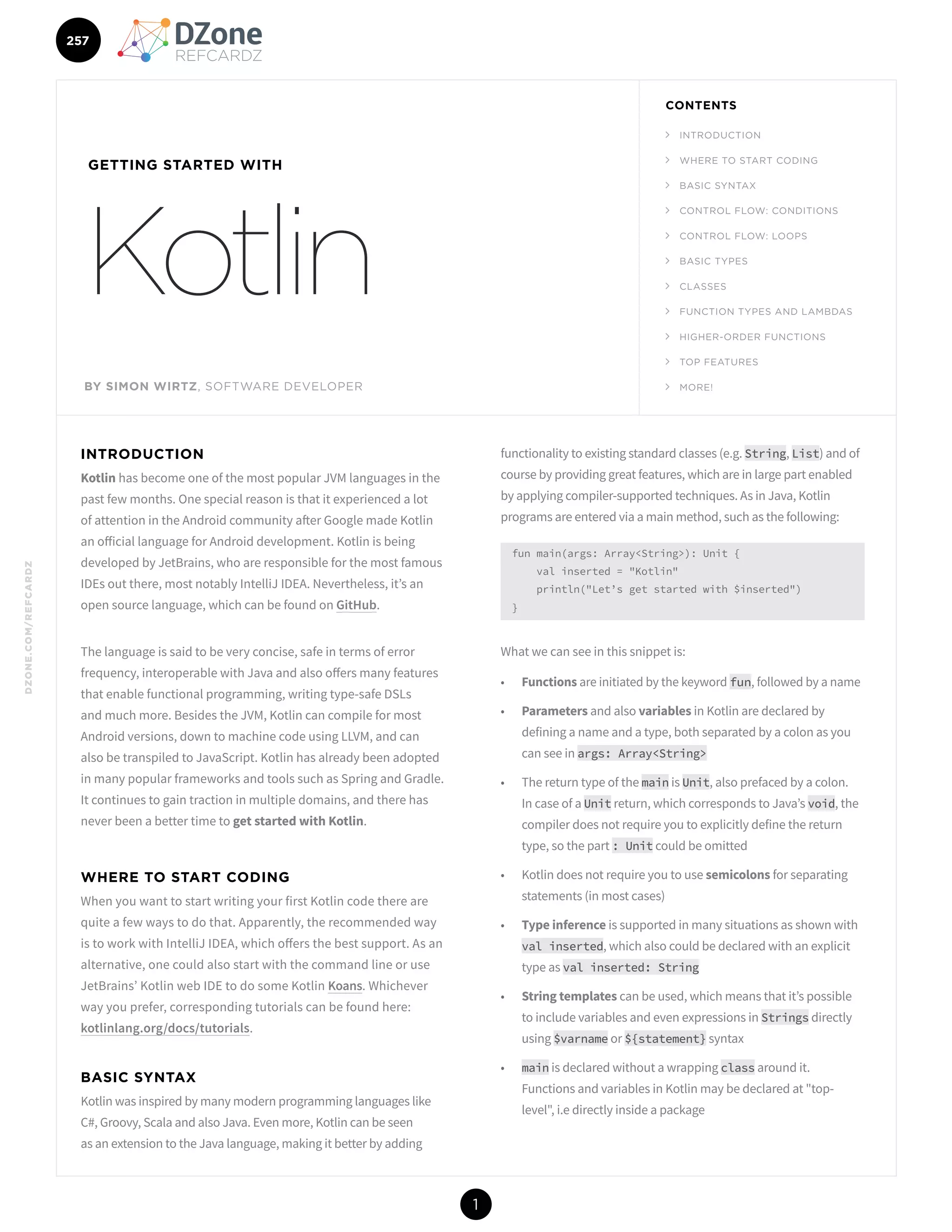 9054799 dzone-refcard267-kotlin | PDF